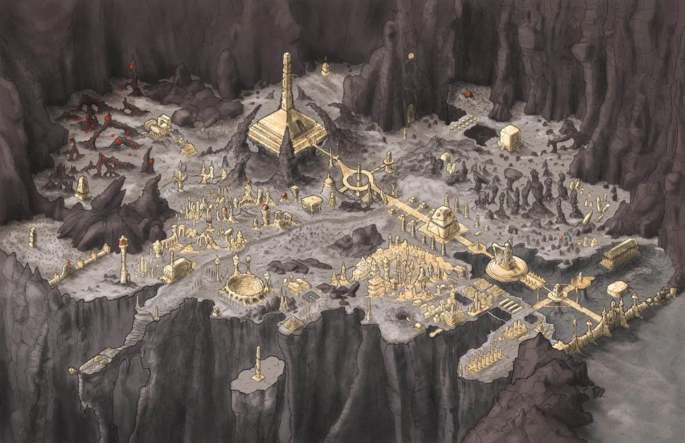 Nightmare Corpse-City of R'Lyeh RPG Map by Limithron | Limithron