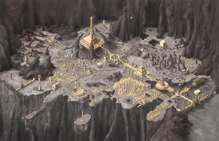 Nightmare Corpse-City of R'Lyeh RPG Map by Limithron | Limithron