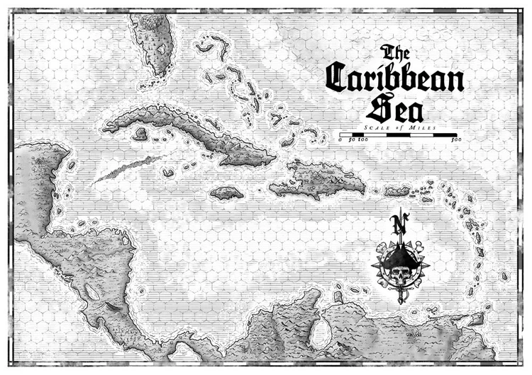 Limithron's Dark Caribbean Map - Foundry Hub
