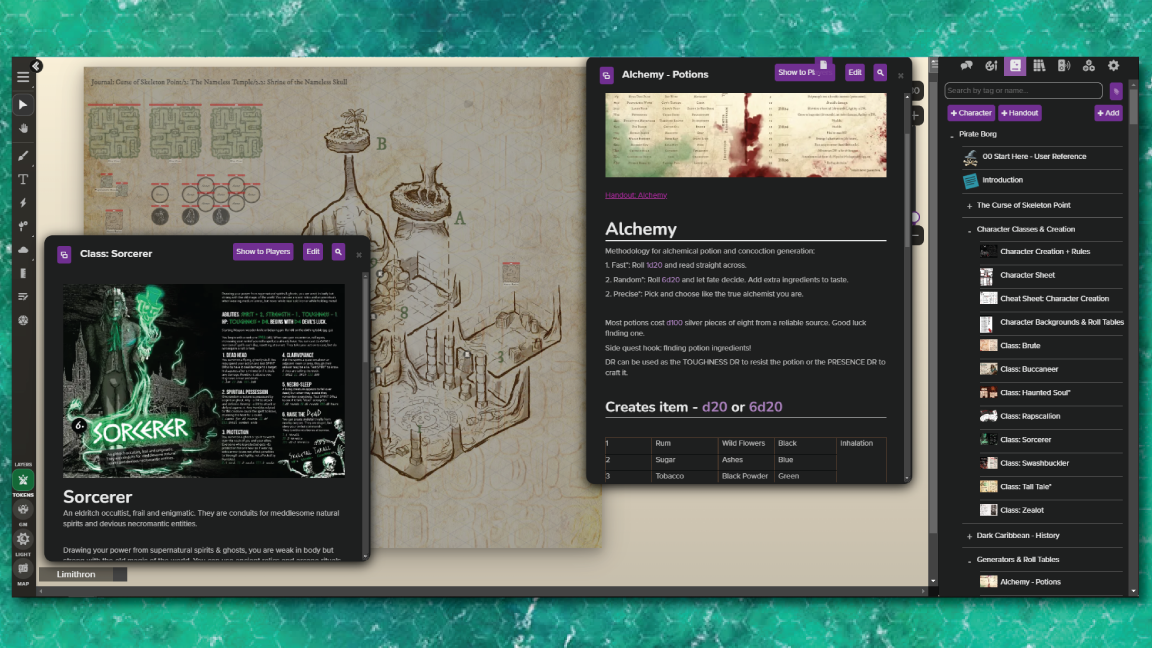 Limithron's Roll20 | Limithron