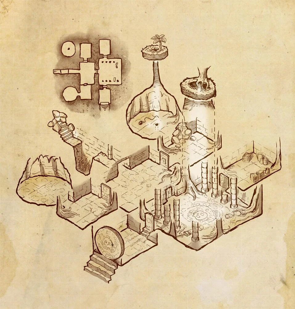 Jungle Temple RPG Map by Limithron | Limithron