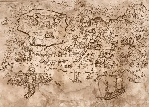 Tortuga Town Map by Limithron | Limithron