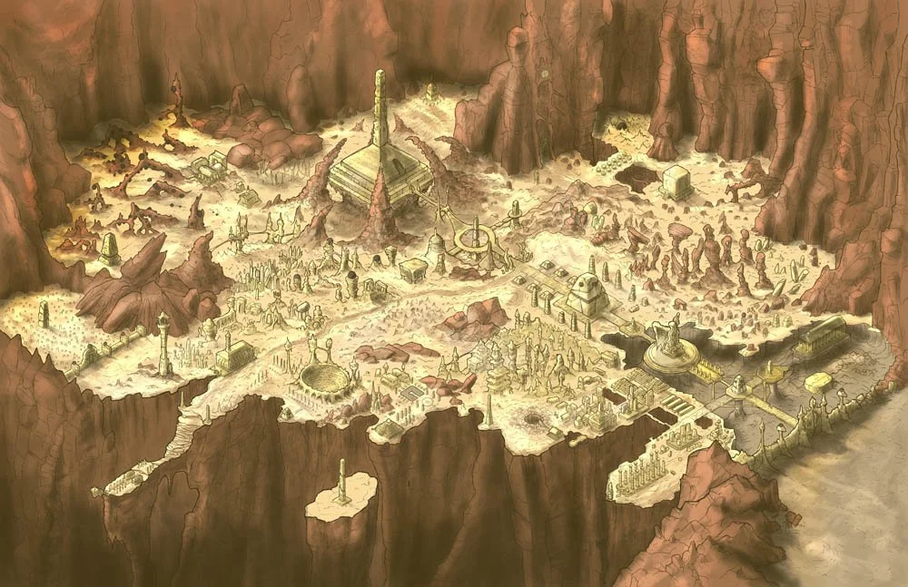 Nightmare Corpse-City of R'Lyeh RPG Map by Limithron | Limithron