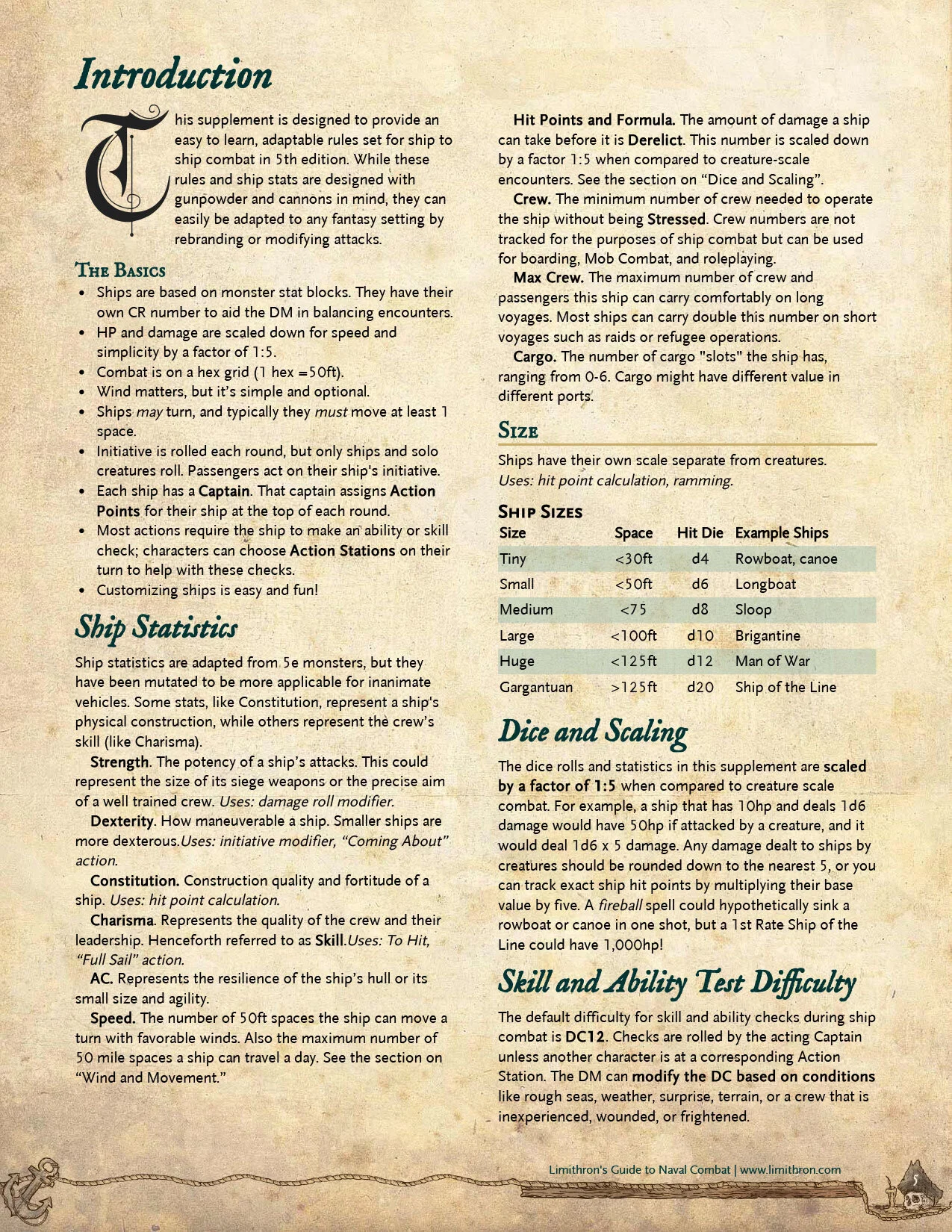 Limithron's Guide to Naval Combat | Limithron