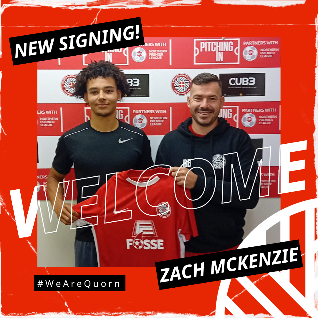 SQUAD NEWS: Zach McKenzie Joins the Reds — Quorn Football Club