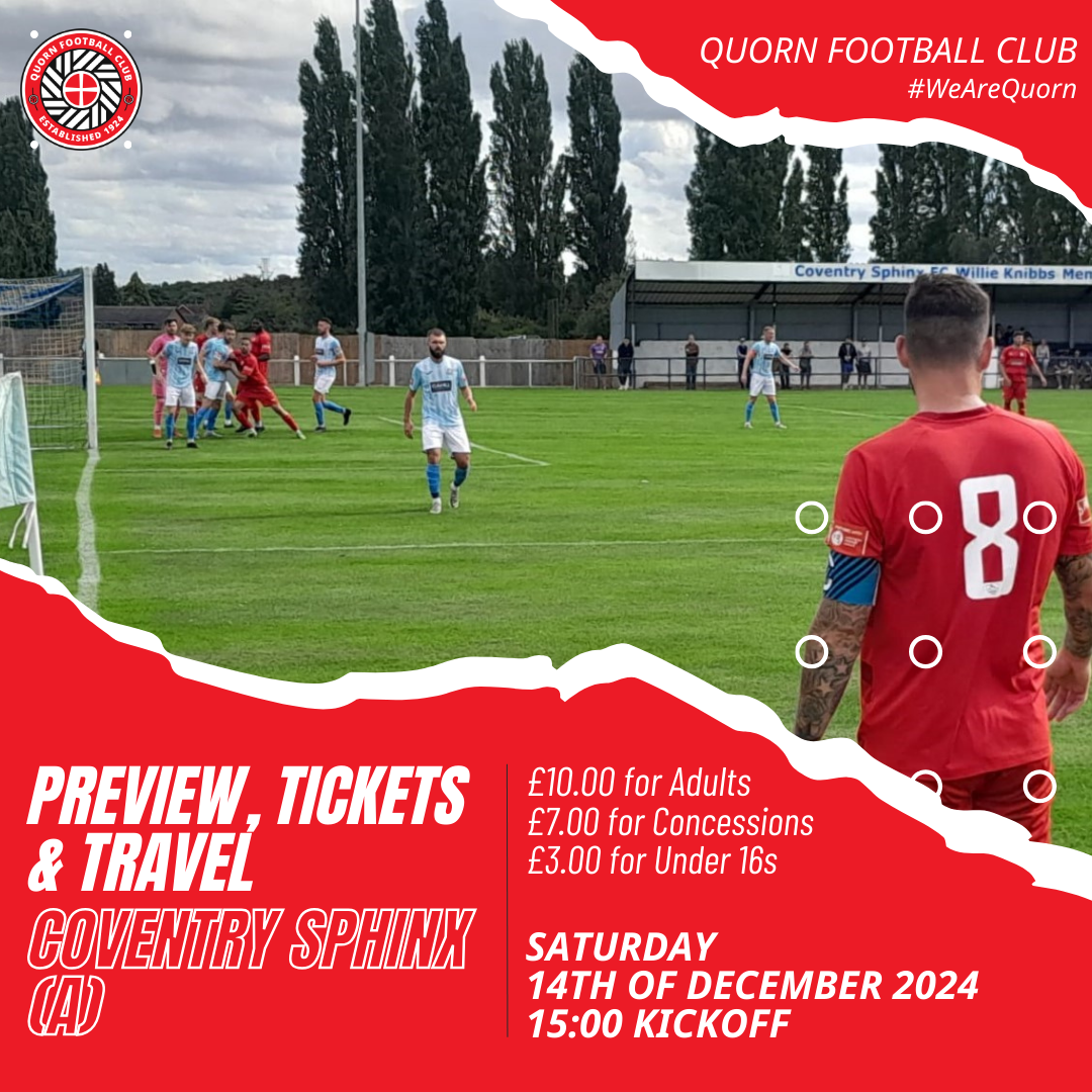 PREVIEW: Coventry Sphinx (A) — Quorn Football Club