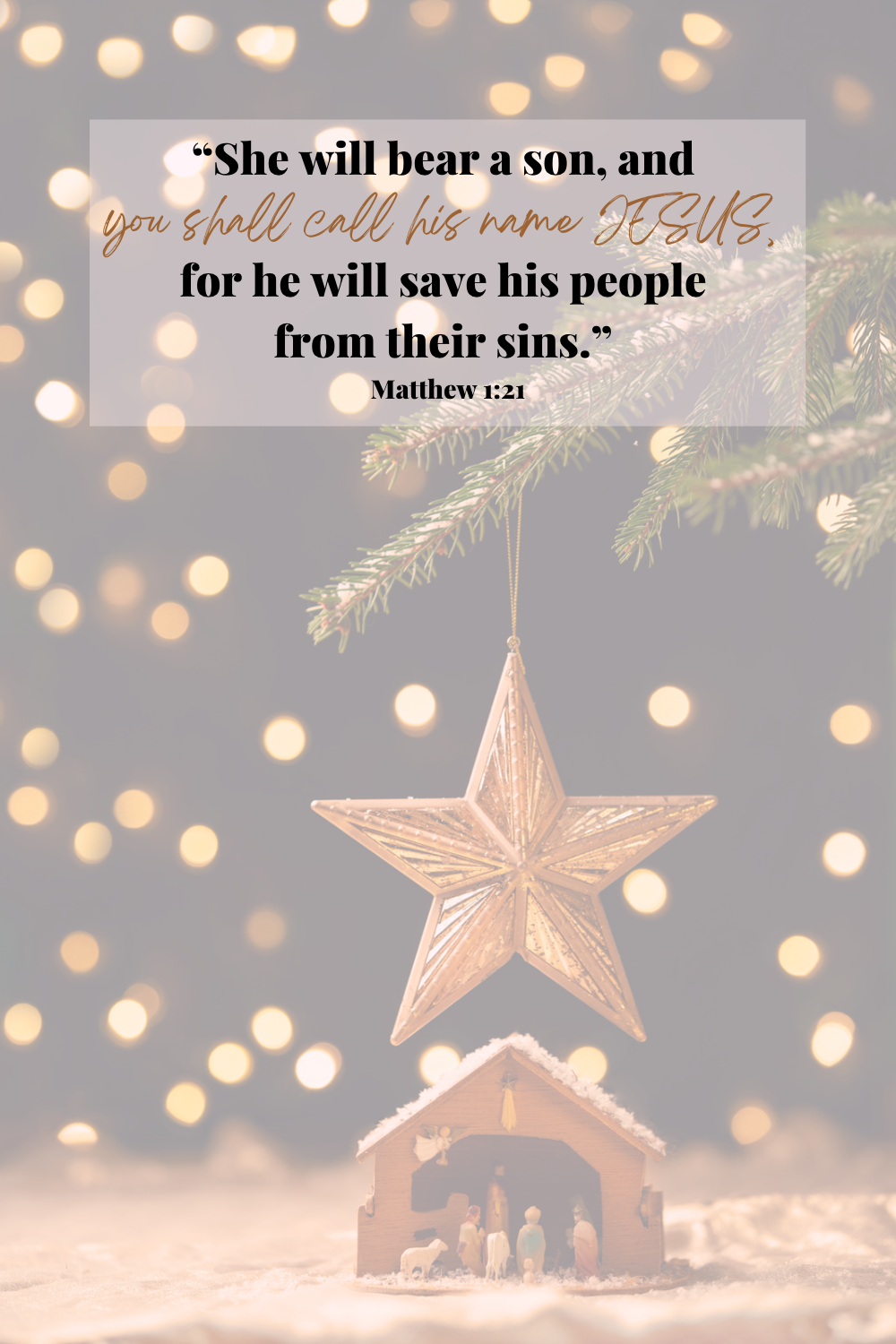 Will You Call His Name Jesus