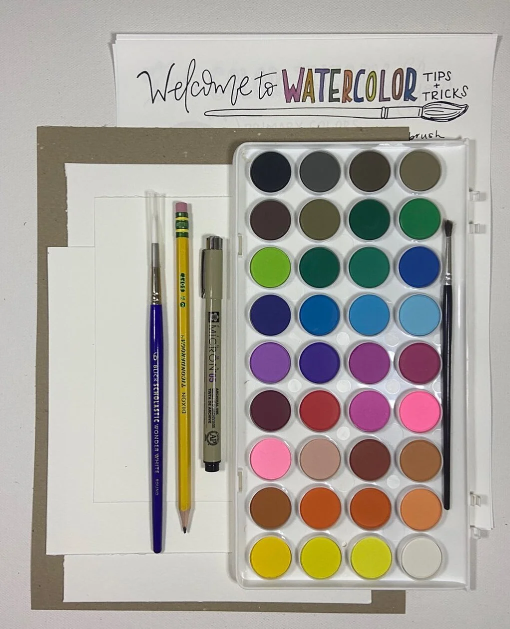 Watercolor Class Kit — Scripturedoodle