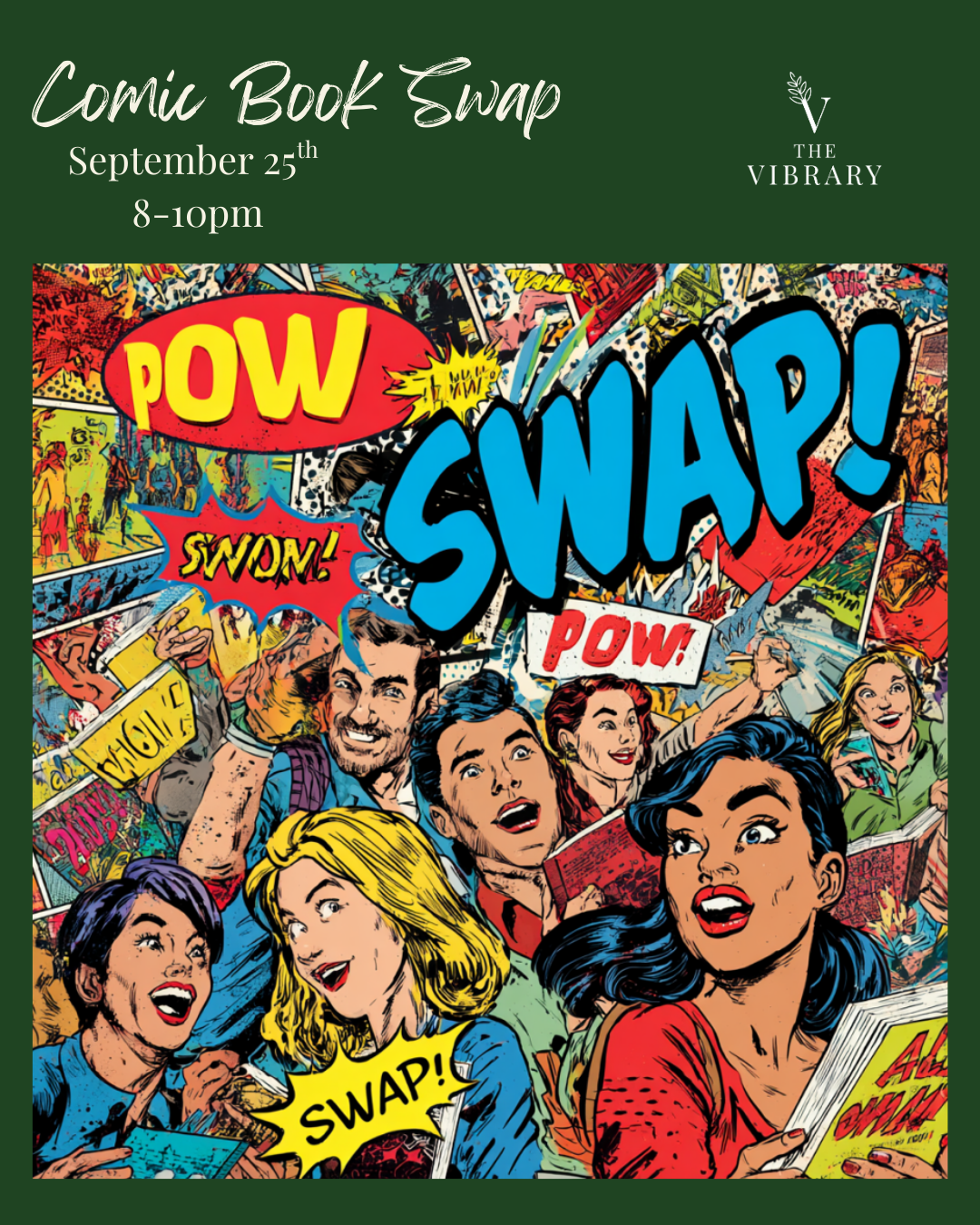 National Comic Book Day and Swap Event! — The Vibrary: Wine & Bookbar