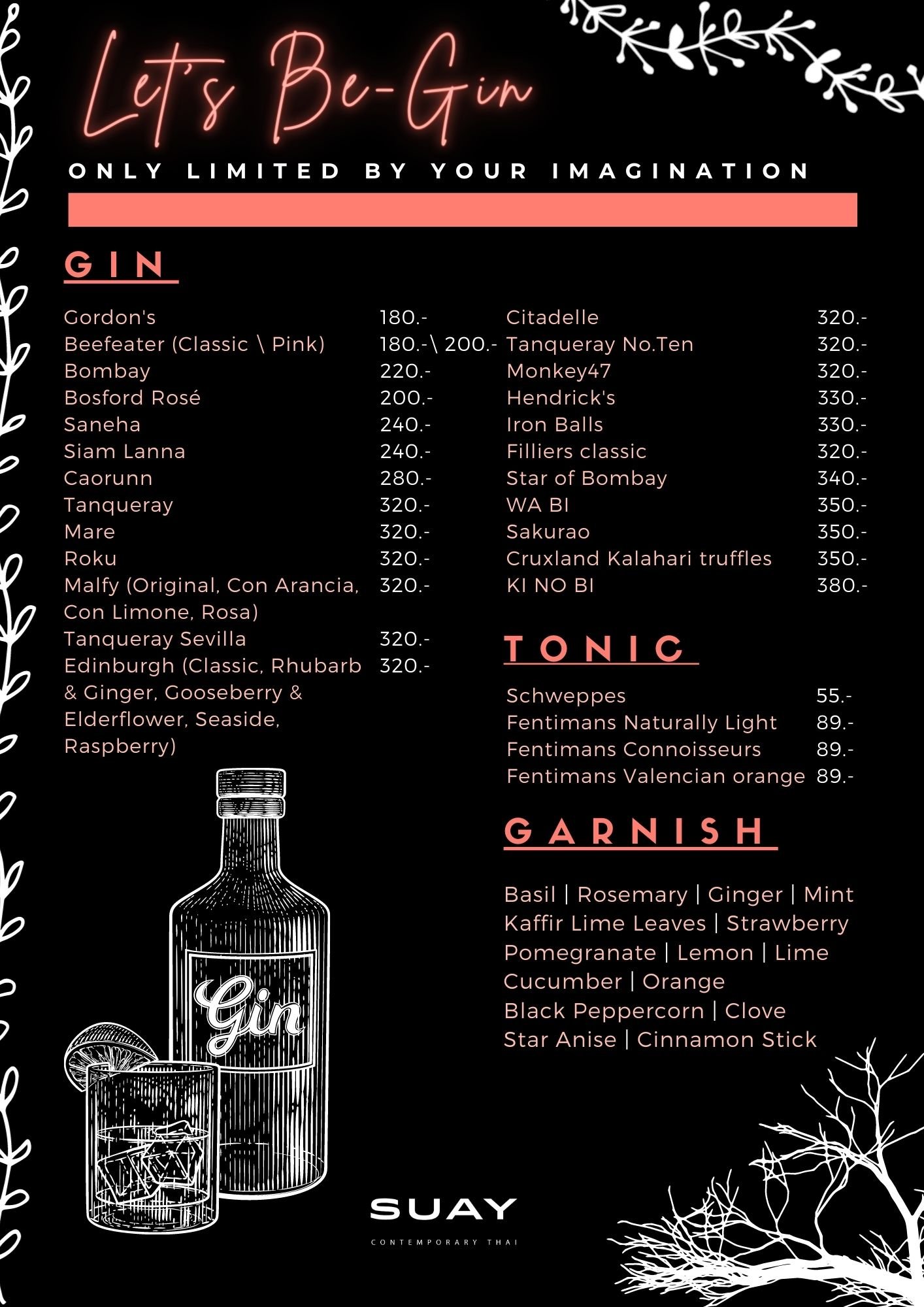 SUAY — Suay Cherngtalay Menu