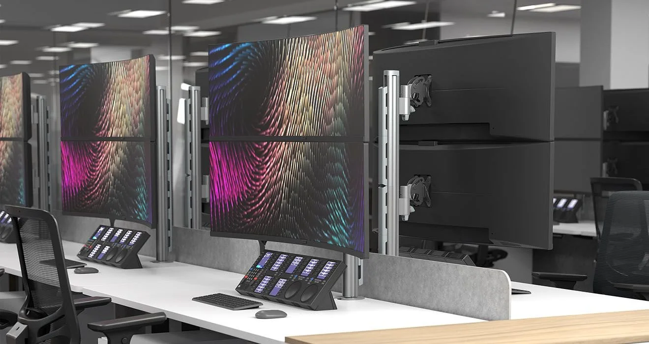 Modular monitor arm — Commercial furniture solutions | Aspect Furniture