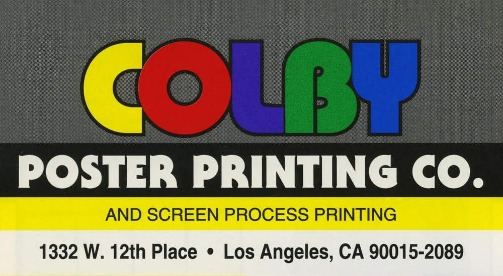 Colby Poster Co. — International Printing Museum