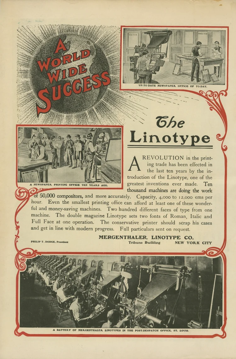 1895 Linotype — International Printing Museum