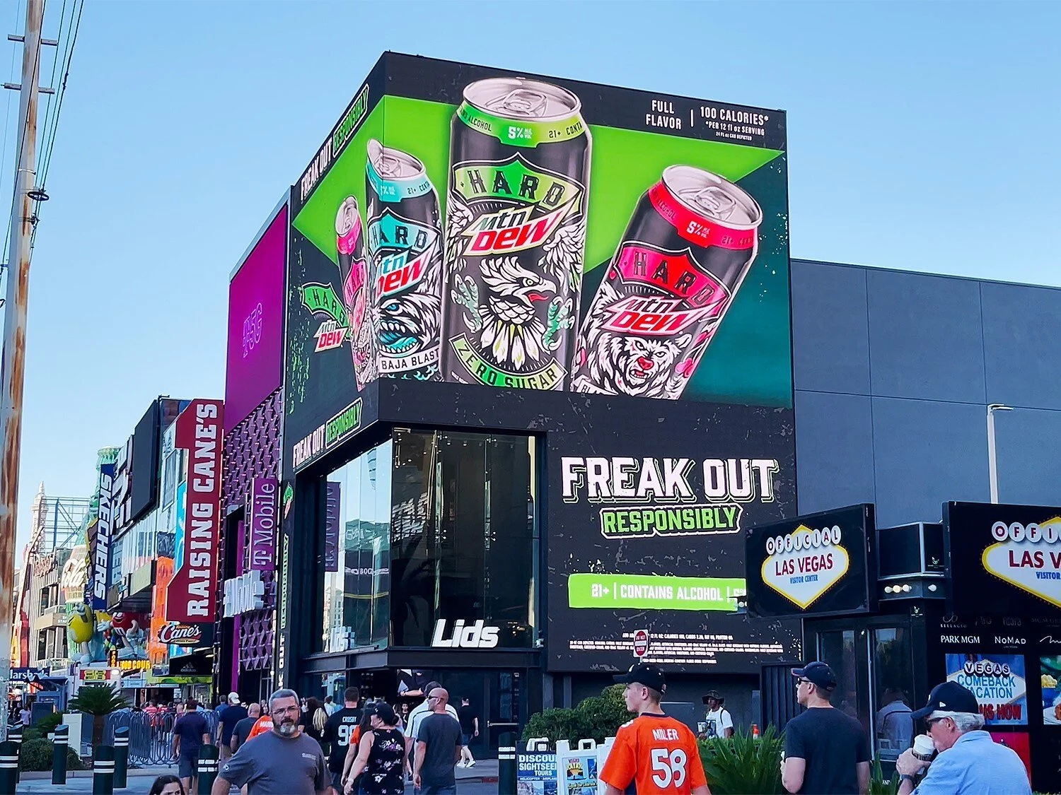 Las Vegas 3D Anamorphic Digital Billboards