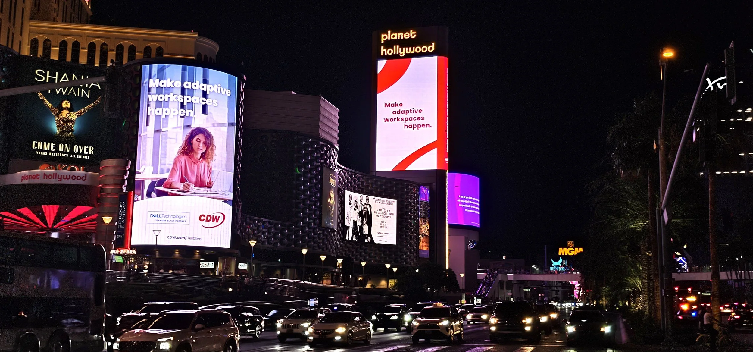 Las Vegas Strip Digital Marquee Billboard Spectaculars