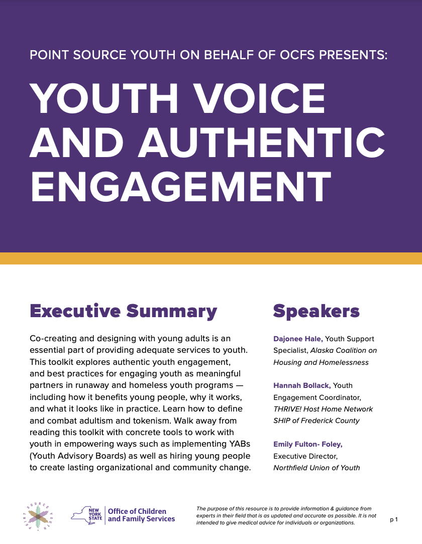 Youth Leadership — Point Source Youth