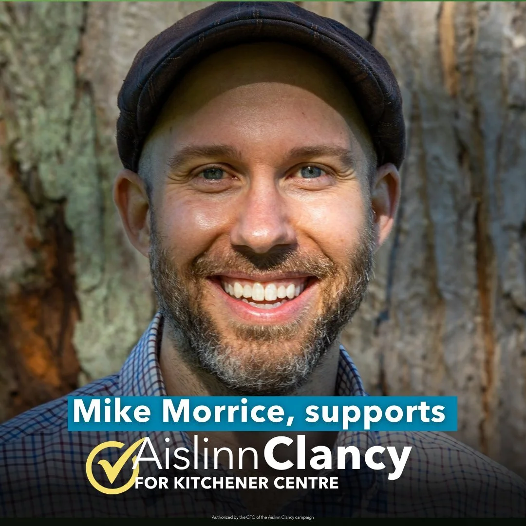 Mike Morrice Green MP for Kitchener Centre