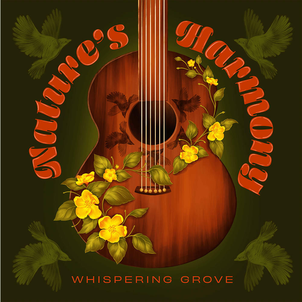 Nature's Harmony Album and App Design — Flora Illustration