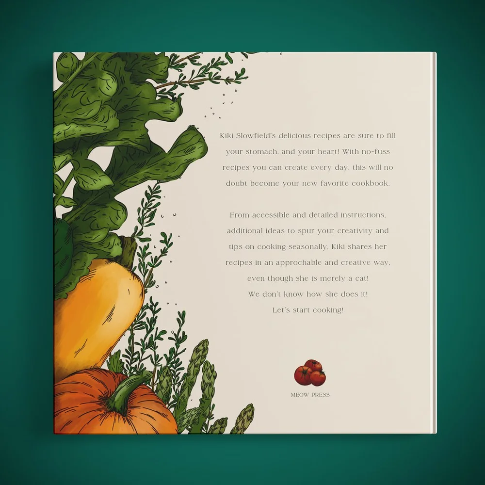 From Scratch Cookbook Cover — Flora Illustration