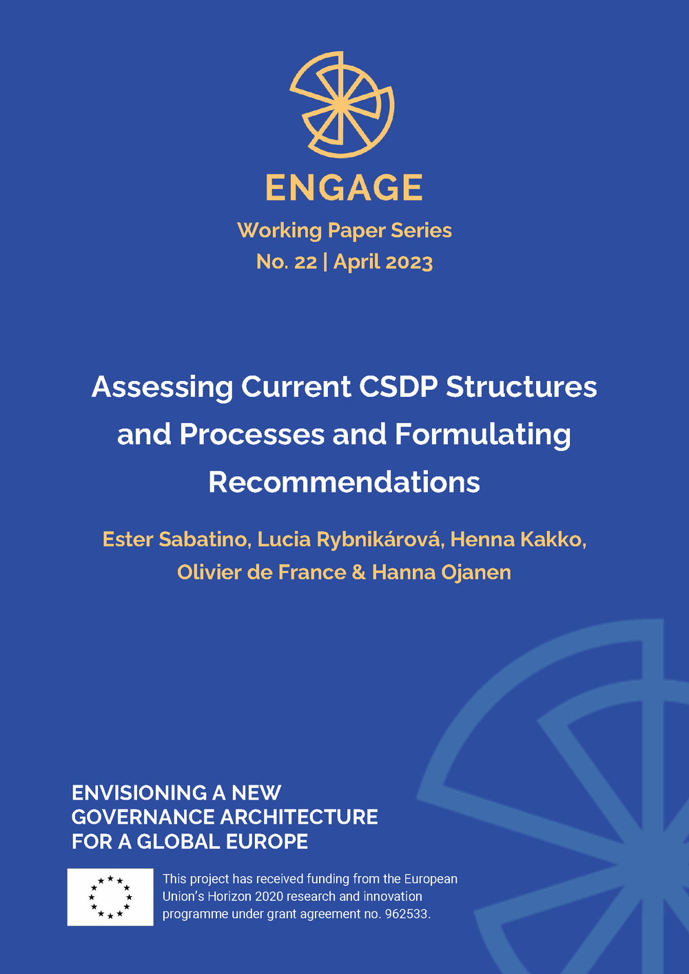 Assessing Current CSDP Structures and Processes and Formulating ...
