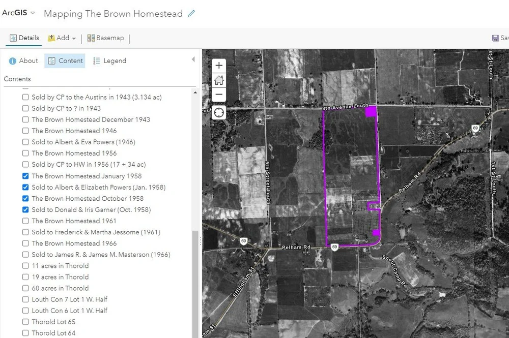Mapping The Brown Homestead — The Brown Homestead