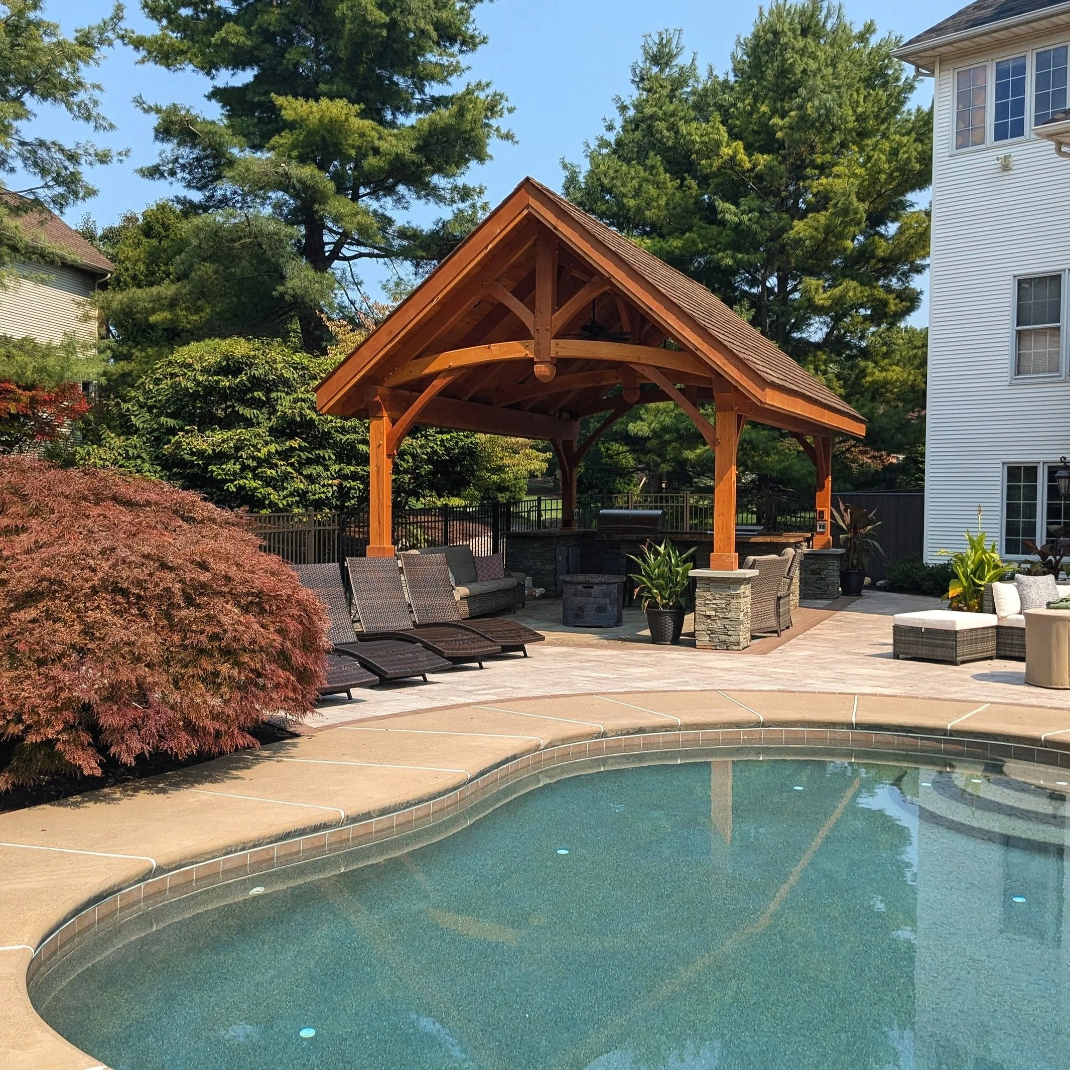 Pavilions & Pool Huts — Timber Frames Inc.