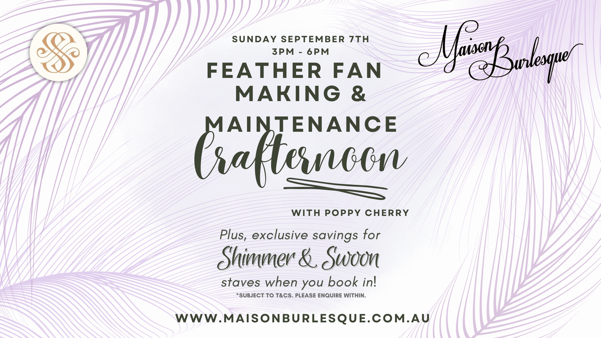 Feather Fan Making & Maintenance ‘Crafternoon’ — Maison Burlesque