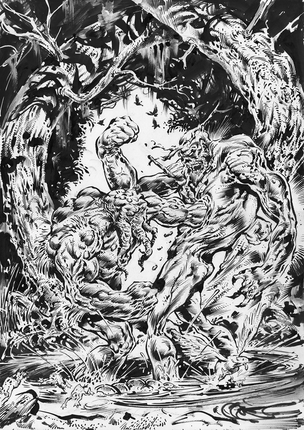 Man Thing Vs Swamp Thing