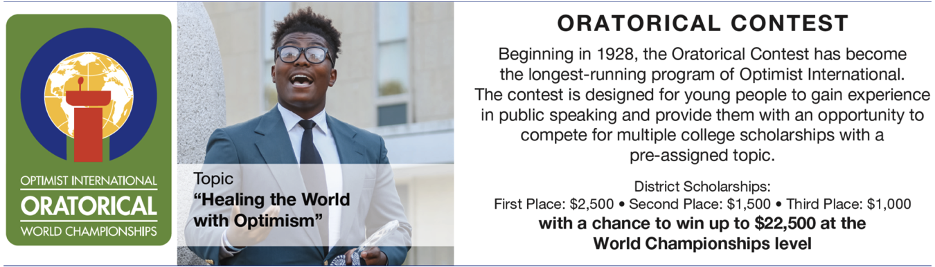 ORATORICAL CONTEST — Optimist Club of Anchorage, Alaska