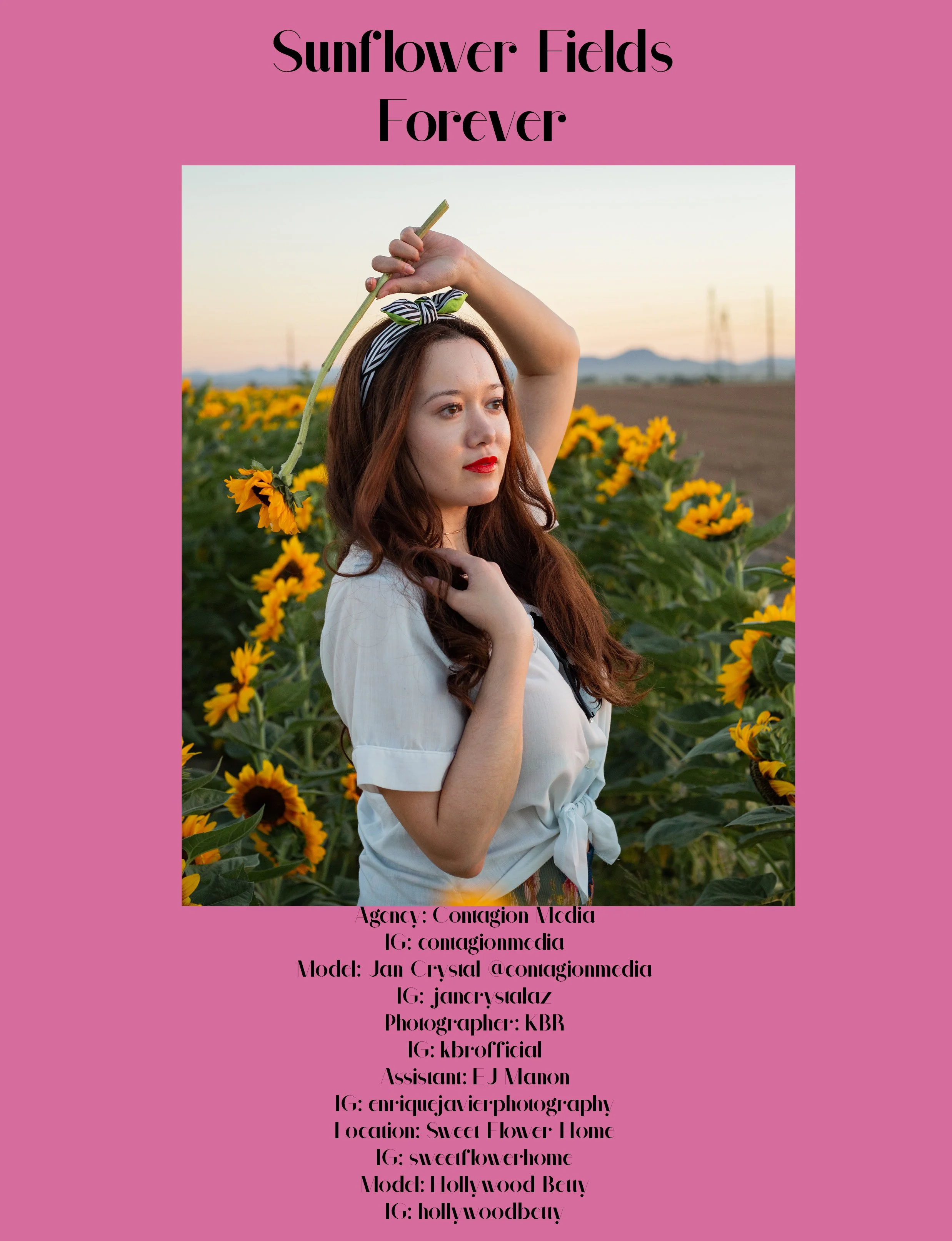 “Sunflower Fields Forever” Featured on the Cover of Selin Magazine - Contagion Media