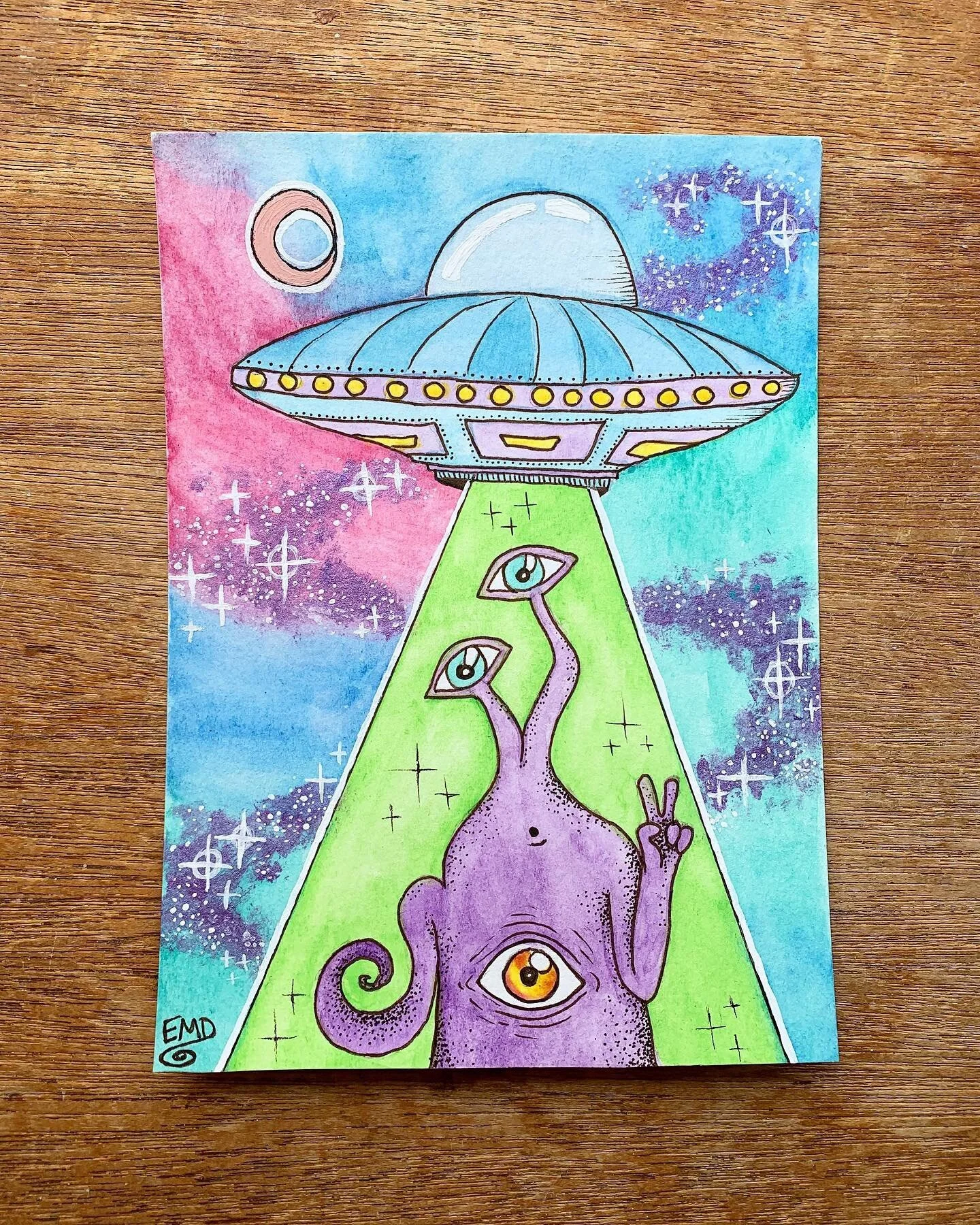 Trippy Ufo Drawing