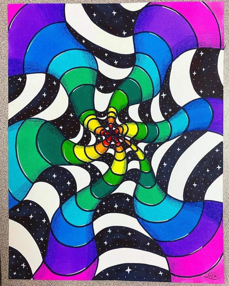 Mindful Art Ideas: How to Draw Optical Illusions (Step-by-step ...