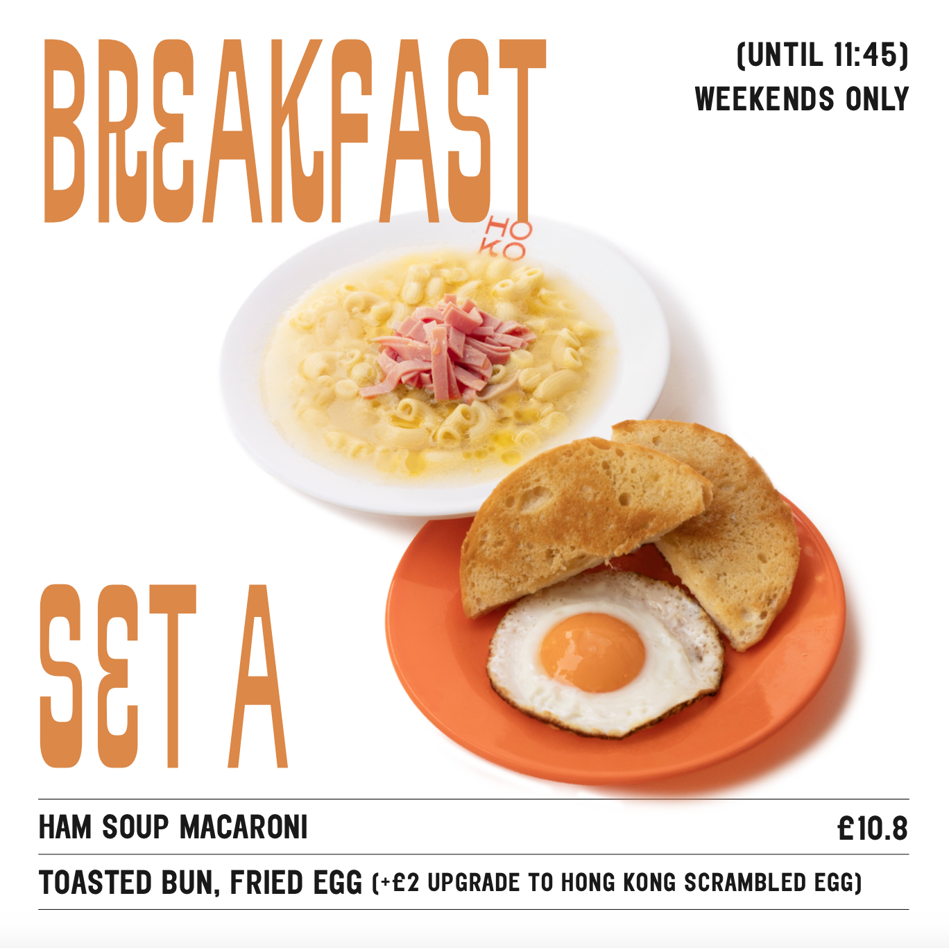 Breakfast Menu — HOKO MILK TEA