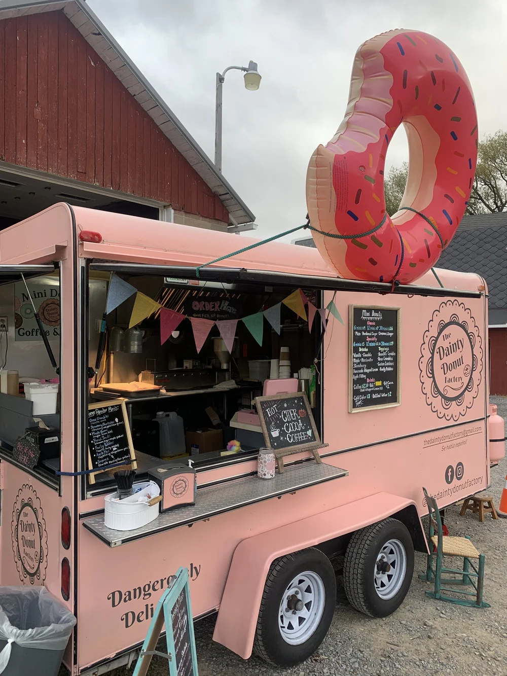 Menu — The Dainty Donut Factory