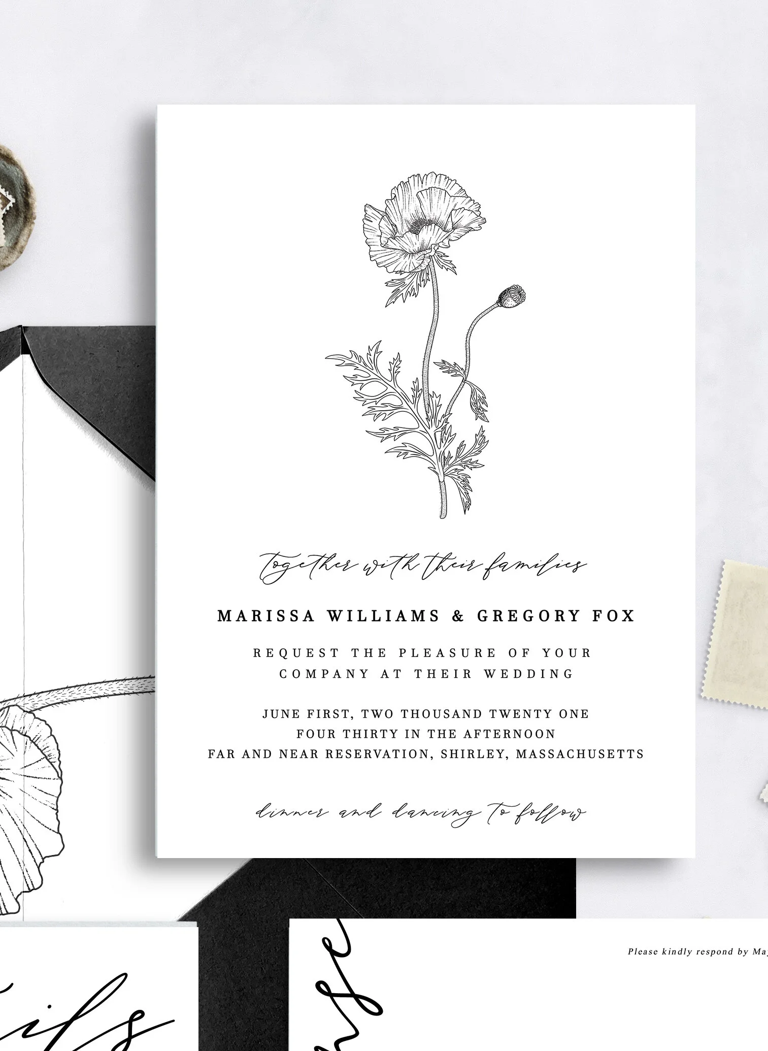 Standard Invitations — Poppy Paper Designs