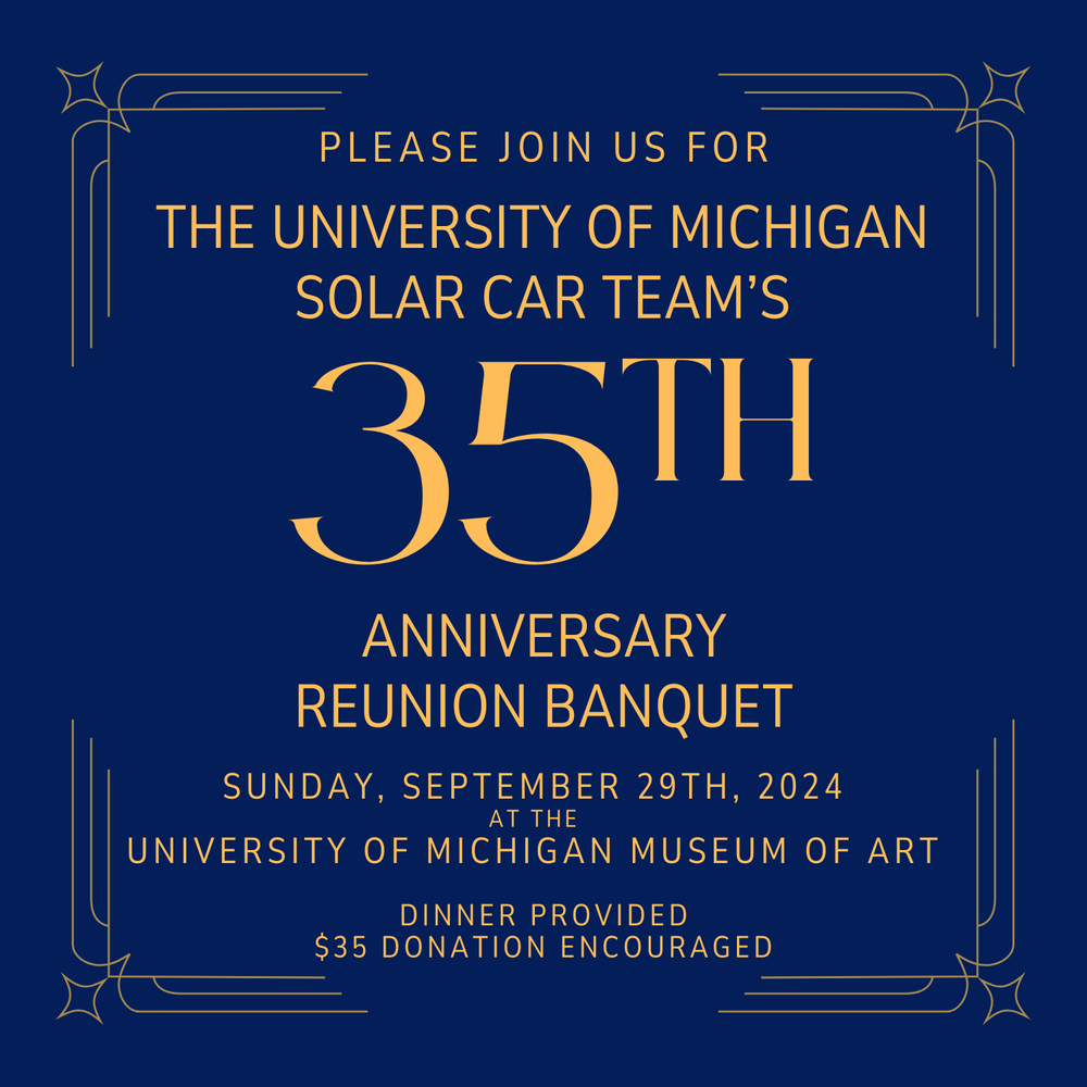 Reunion — University of Michigan Solar Car Team