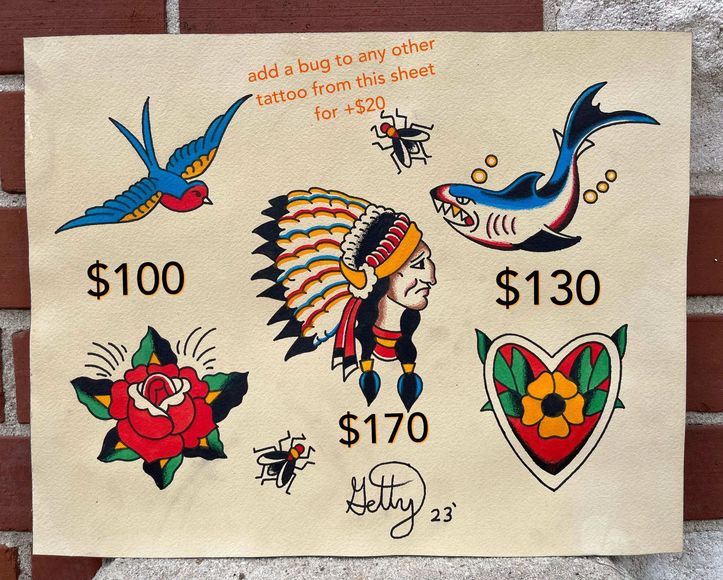 Flash — Hot Love Tattoo