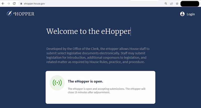 The “eHopper” — POPVOX Foundation