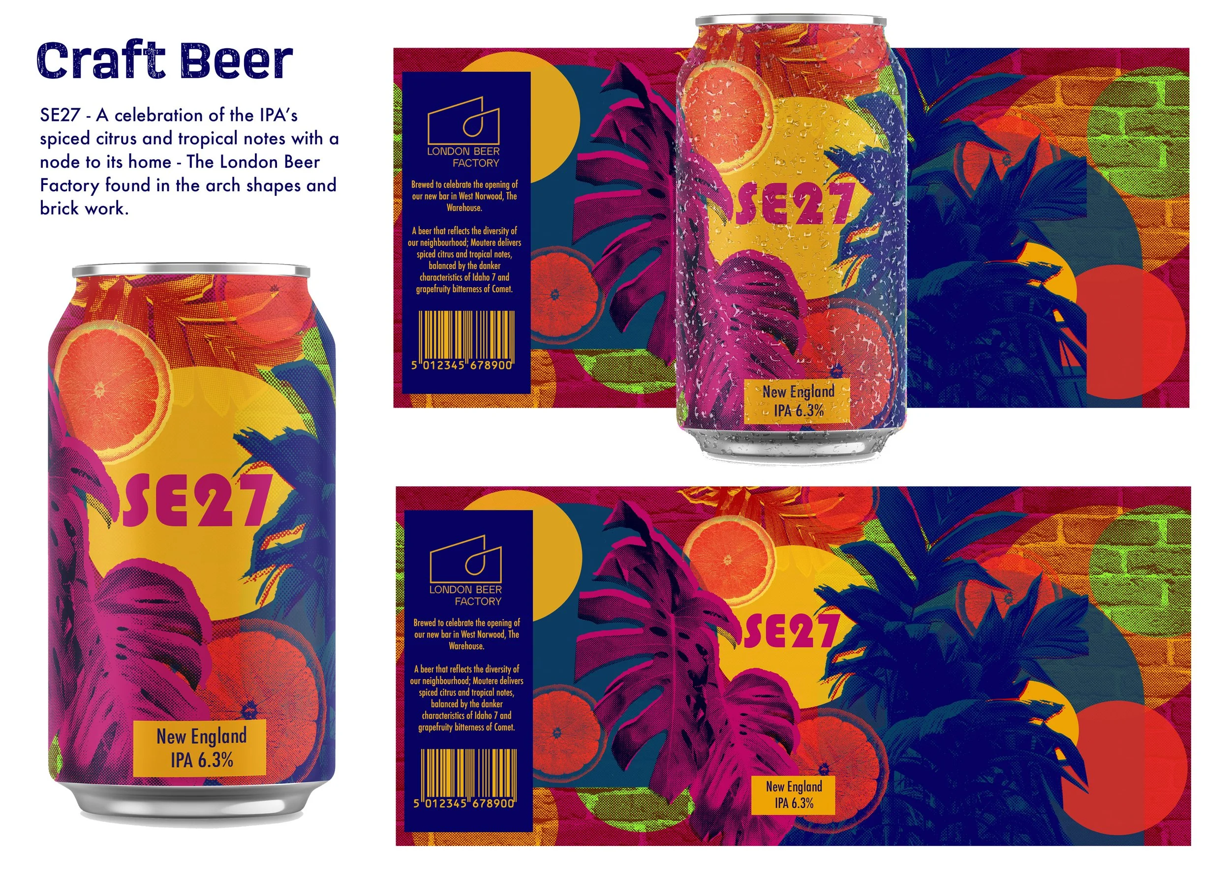 London Beer Factory Labels — Caitlin Parks