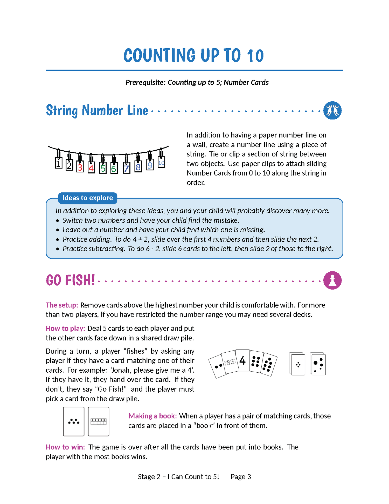 Activities for Families — Early Family Math