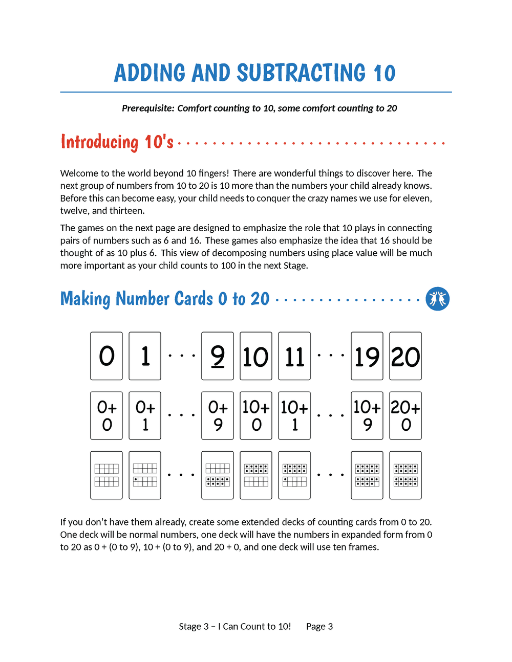 Activities for Families — Early Family Math