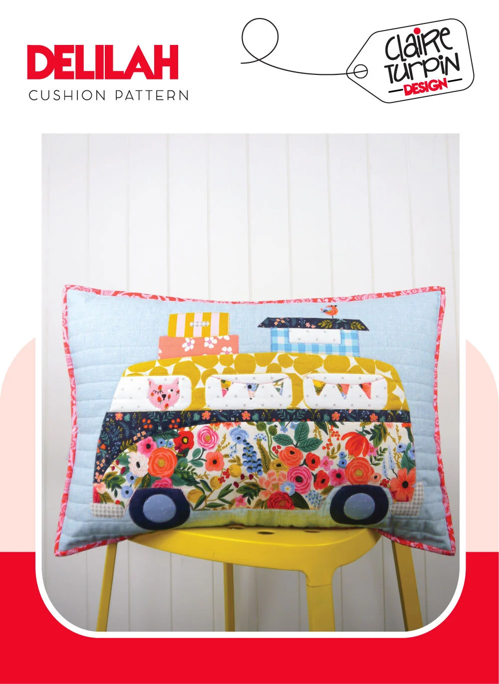 Clementine Applique Cushion Pattern — Claire Turpin Design