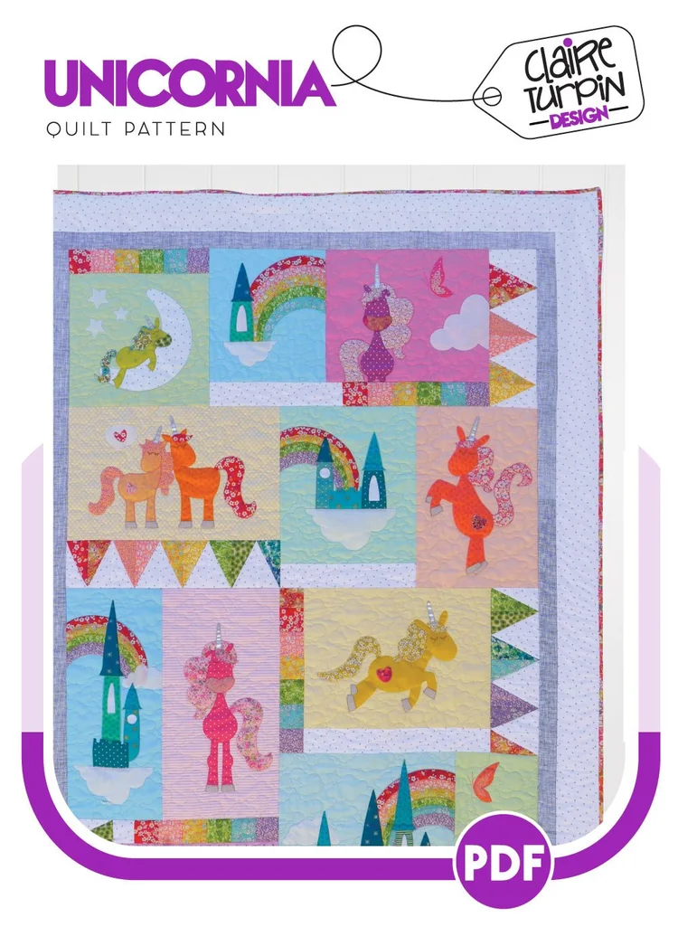Unicornia Quilt Pattern — Claire Turpin Design