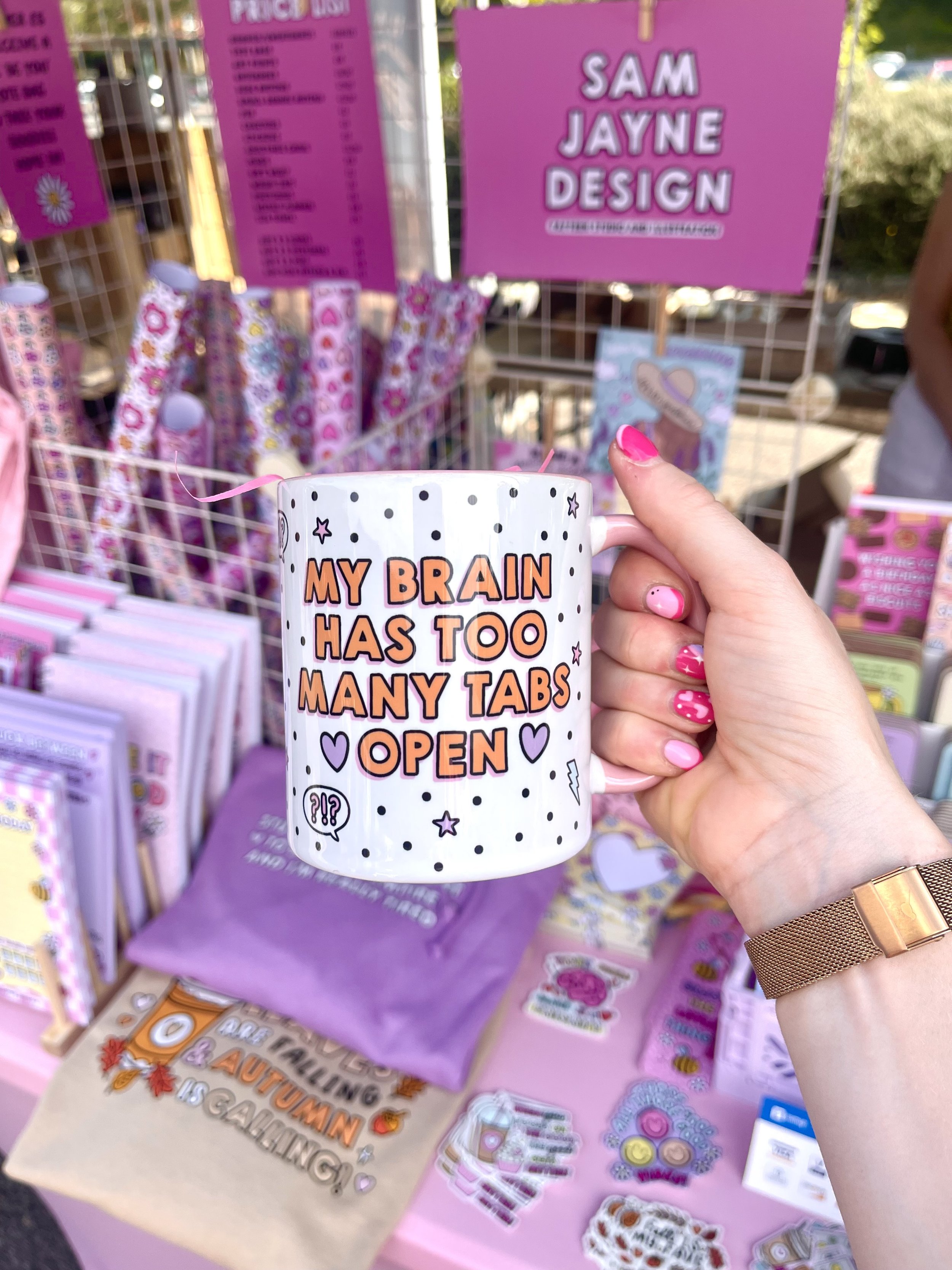 My Brain has too many tabs open mug — Sam Jayne Design