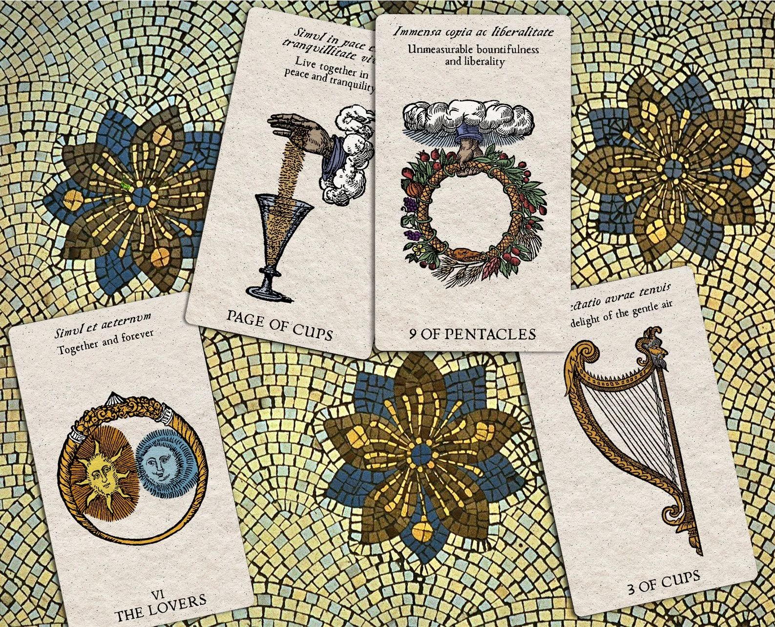 PRE-ORDER Tarot Emblemata CHROMATA Tarot Deck (88 cards + 10 Oracle ...