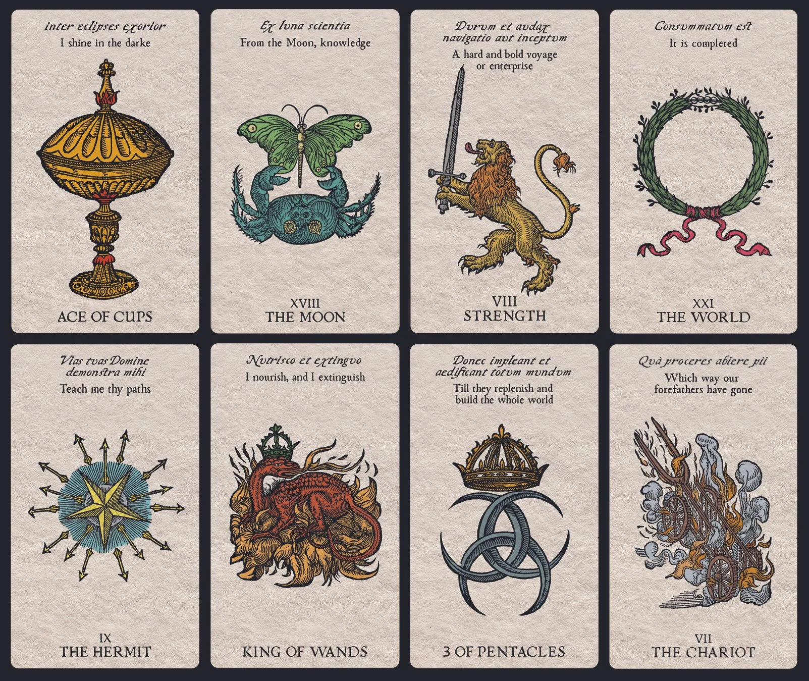 PRE-ORDER Tarot Emblemata CHROMATA Tarot Deck (88 cards + 10 Oracle ...