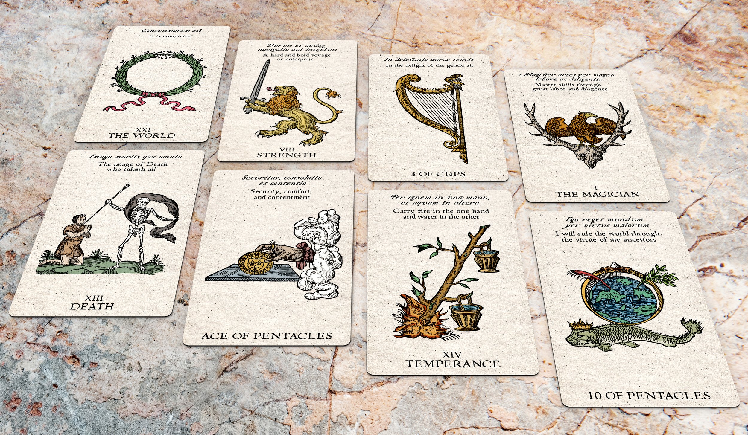 PRE-ORDER Tarot Emblemata CHROMATA Tarot Deck (88 cards + 10 Oracle ...