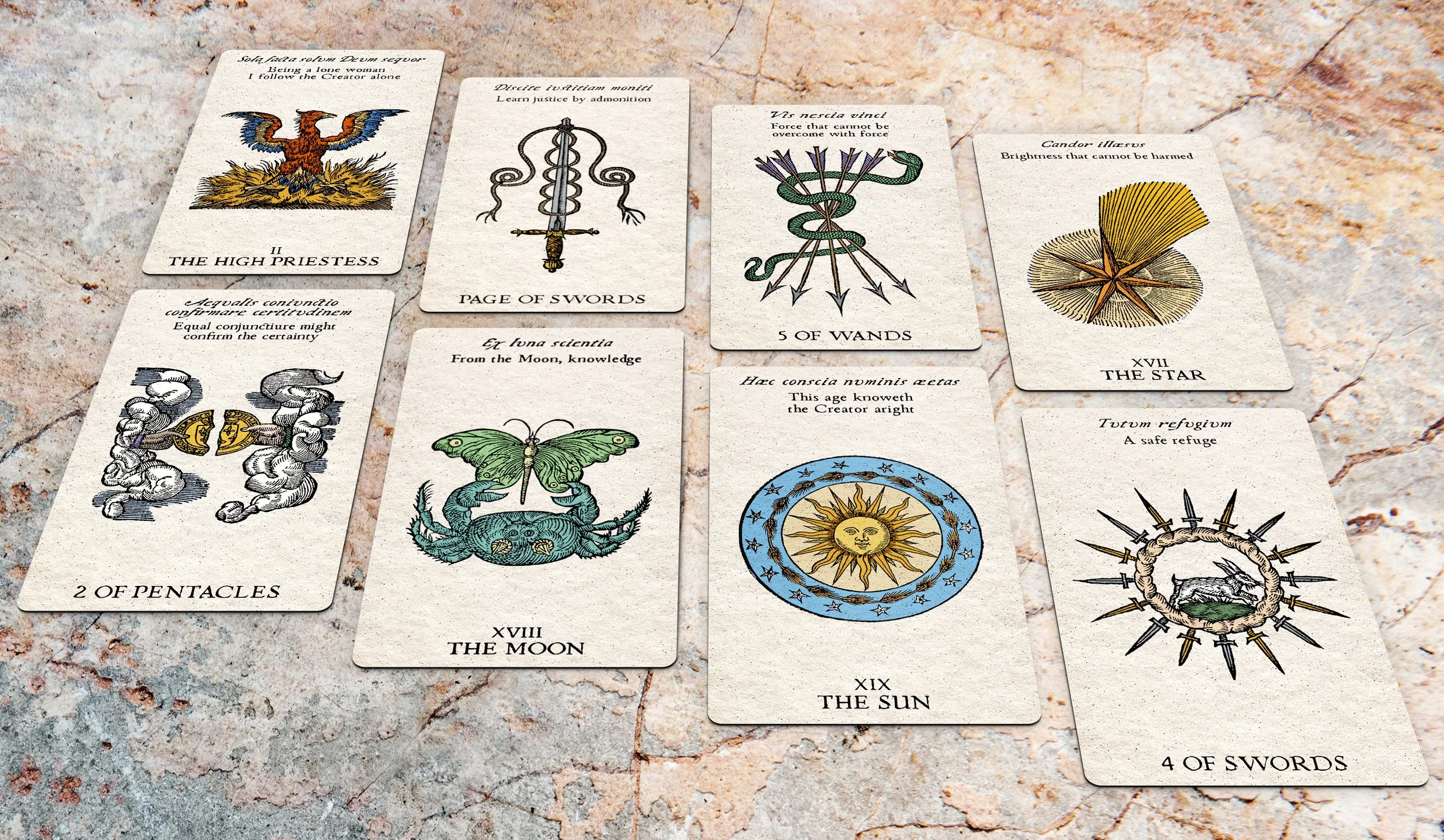 PRE-ORDER Tarot Emblemata CHROMATA Tarot Deck (88 cards + 10 Oracle ...