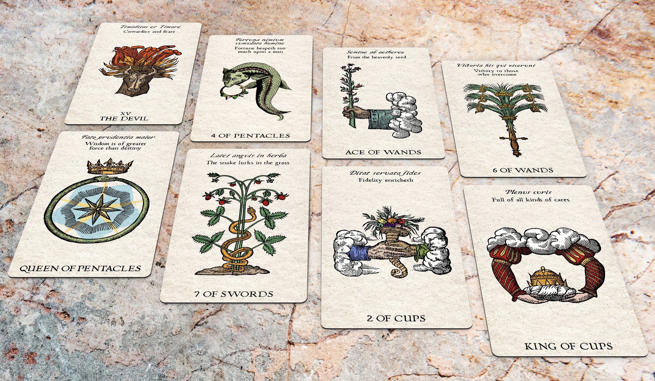 PRE-ORDER Tarot Emblemata CHROMATA Tarot Deck (88 cards + 10 Oracle ...