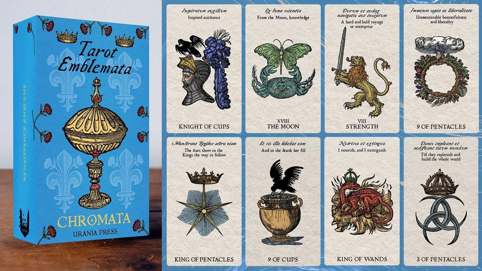 PRE-ORDER Tarot Emblemata CHROMATA Tarot Deck (88 cards + 10 Oracle ...